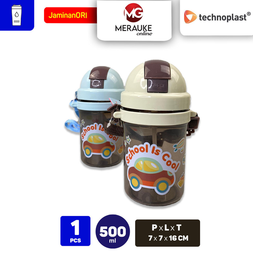 Jual Technoplast Botol Minum Anak School Ride Day Delights Florida 500 ...