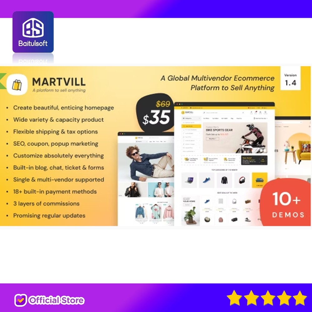 Jual SOURCE CODE APLIKASI MARTVILL - A GLOBAL MULTIVENDOR ECOMMERCE PLATFORM TO SELL ANYTHING ...