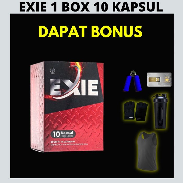 Jual EXIE 1 BOX ISI 10 KAPSUL BPOM SUPLEMEN HERBAL ORIGINAL DAPAT BONUS TR 233063631 KAPSUL CAPS ...