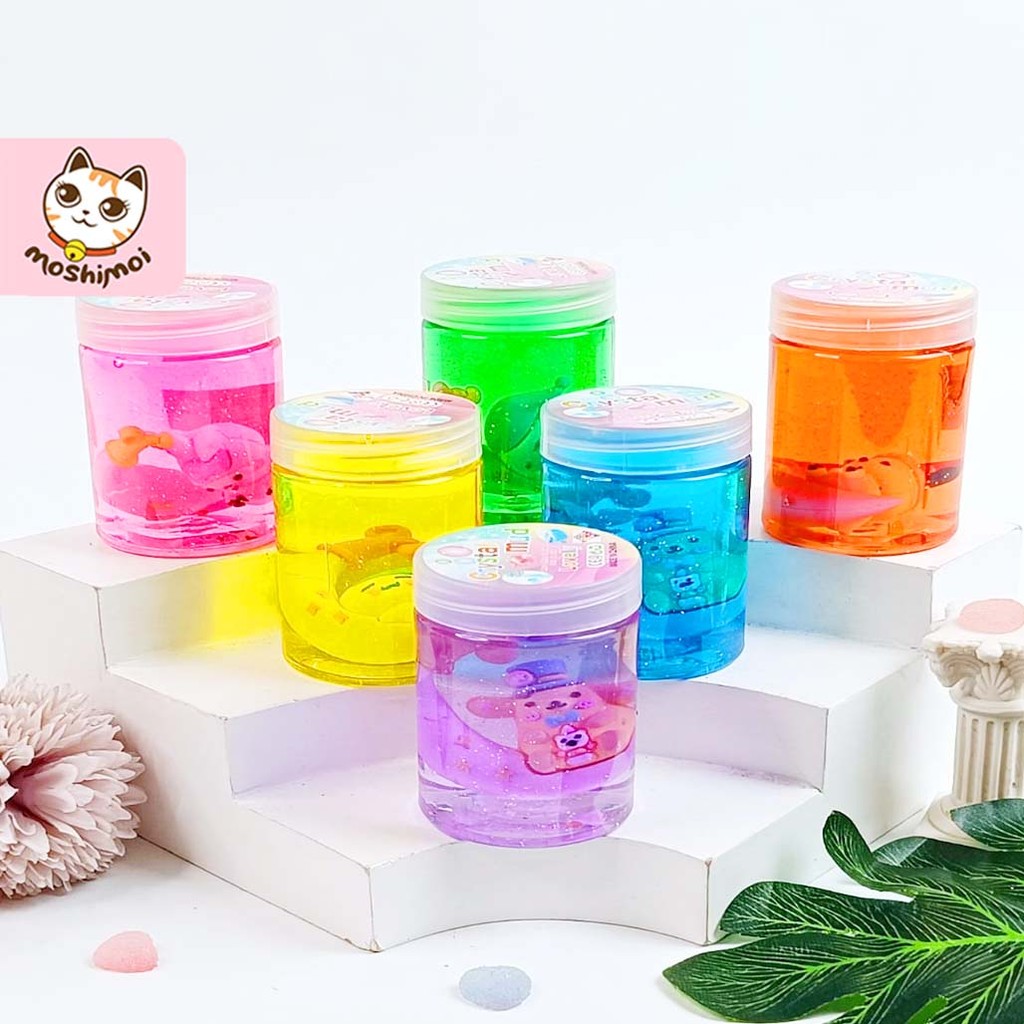 Jual Mainan Anak Slime/ Clear Slime /Slime Botol Warna Bening+Sanrio ...