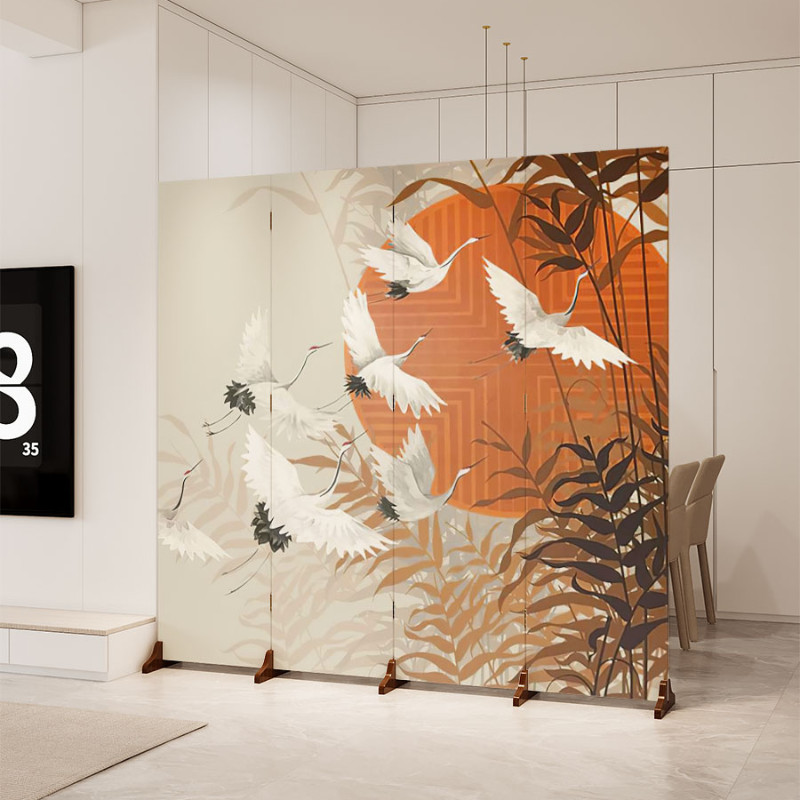 Jual Flat wind entry door folding screen partition company front desk ...