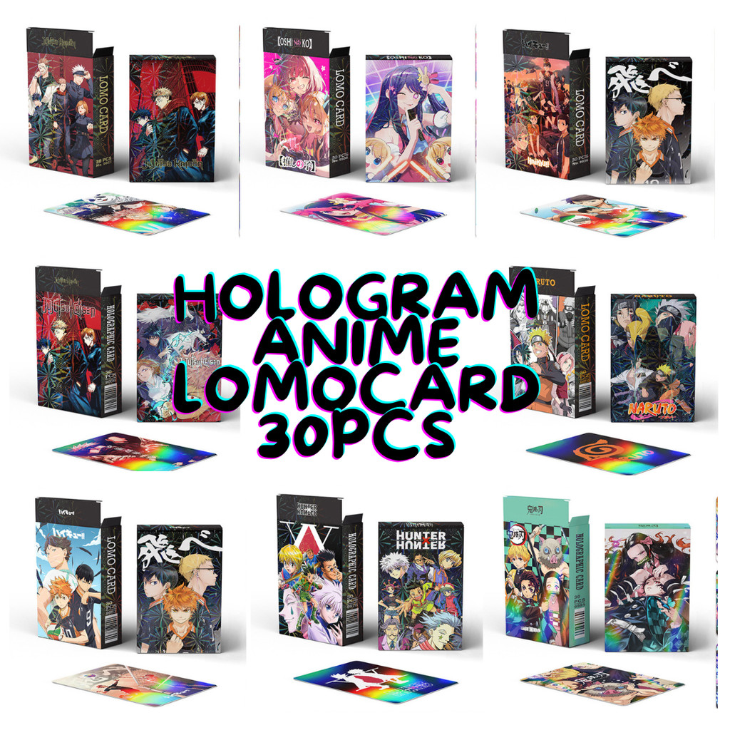 Jual [30pcs] HOLOGRAM PACK PHOTOCARD ANIME PHOTO CARD KPOP LOMOCARD ...
