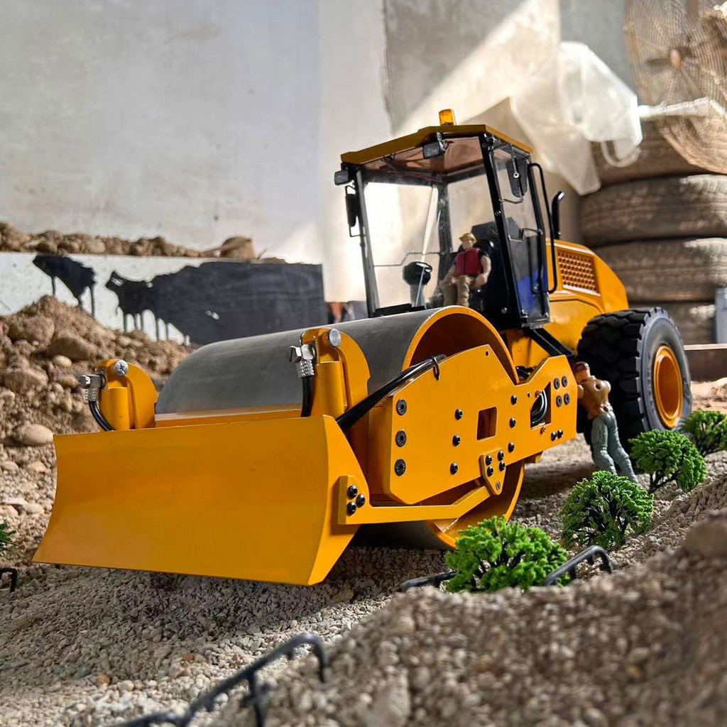 Jual CS11 1/12 Metal Hydraulic RC Road Roller Engineering Vehicles ...