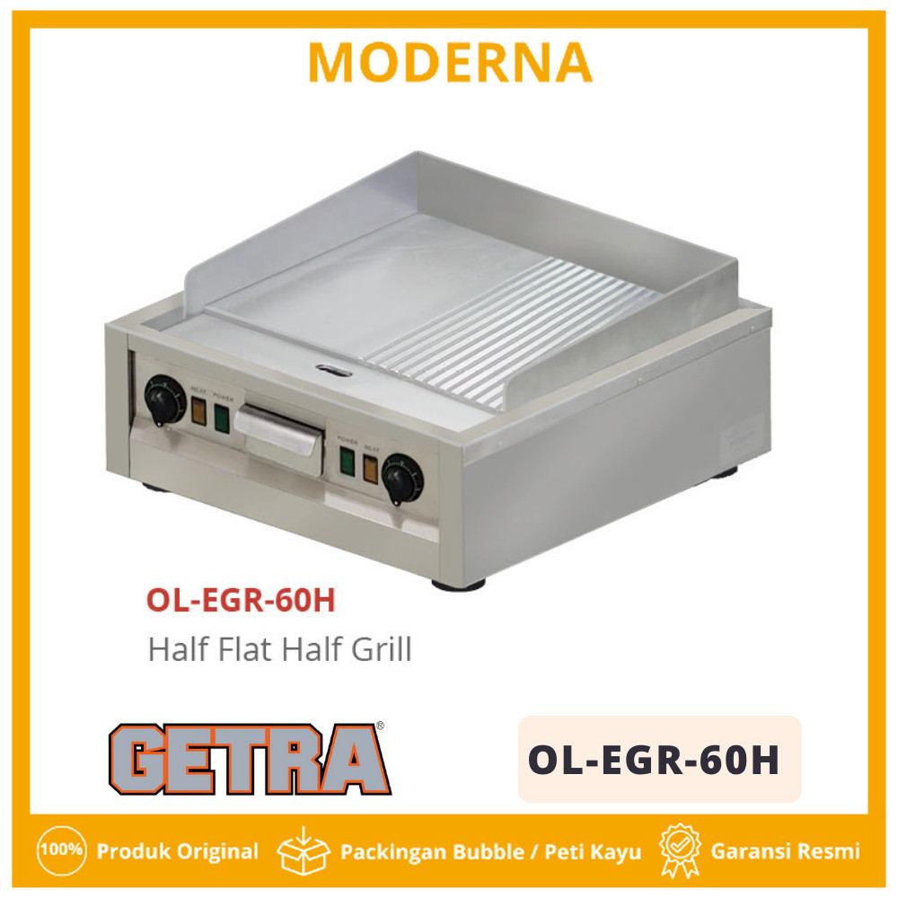 Jual GETRA OL-EGR-60H COUNTER TOP ELECTRIC GRIDDLE HALF FLAT HALF GRILL ...