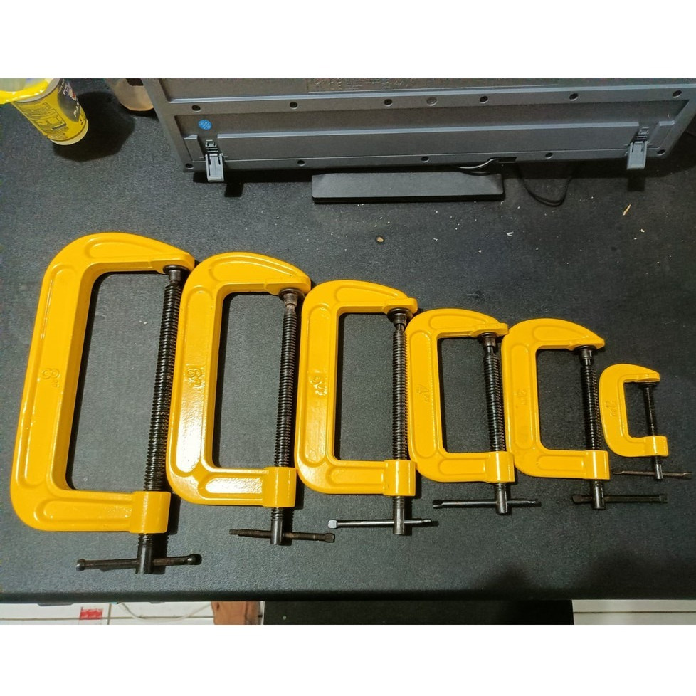 Jual NEW C/G Clamp Klem Catok Jepit Meja Heavy Duty 2 - 5 Inch Clam ...