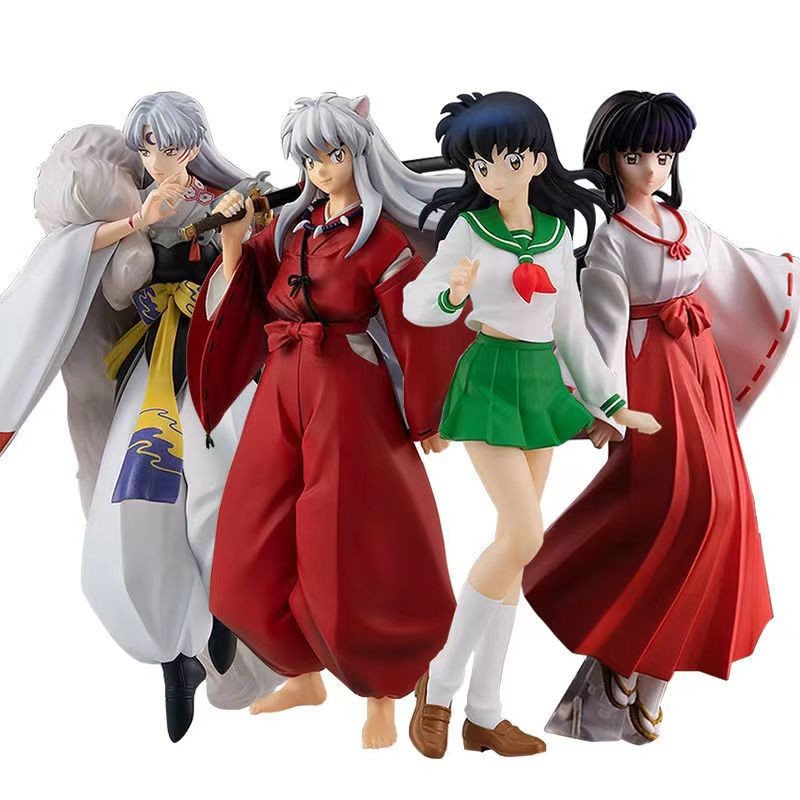 Jual 20cm Anime Inuyasha Figure Inuyasha Kikyo Sesshoumaru Higurashi ...
