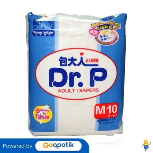 Jual Dr P Popok Dewasa Tipe Basic Ukuran M Box 10 Pcs | Shopee Indonesia