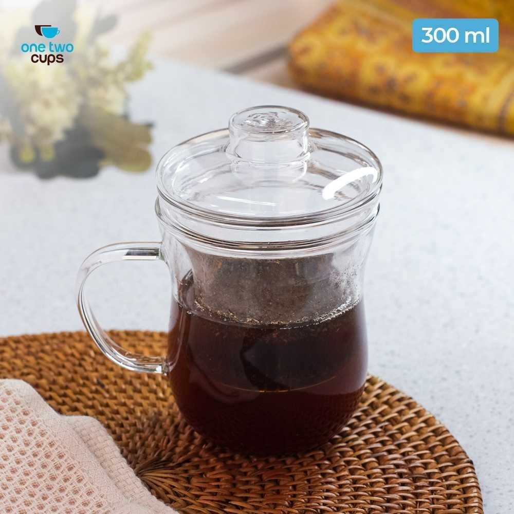 Jual One Two Cups Gelas Kopi Teh 300ml with Infuser Filter - RAL300 ( ORI ) | Shopee Indonesia