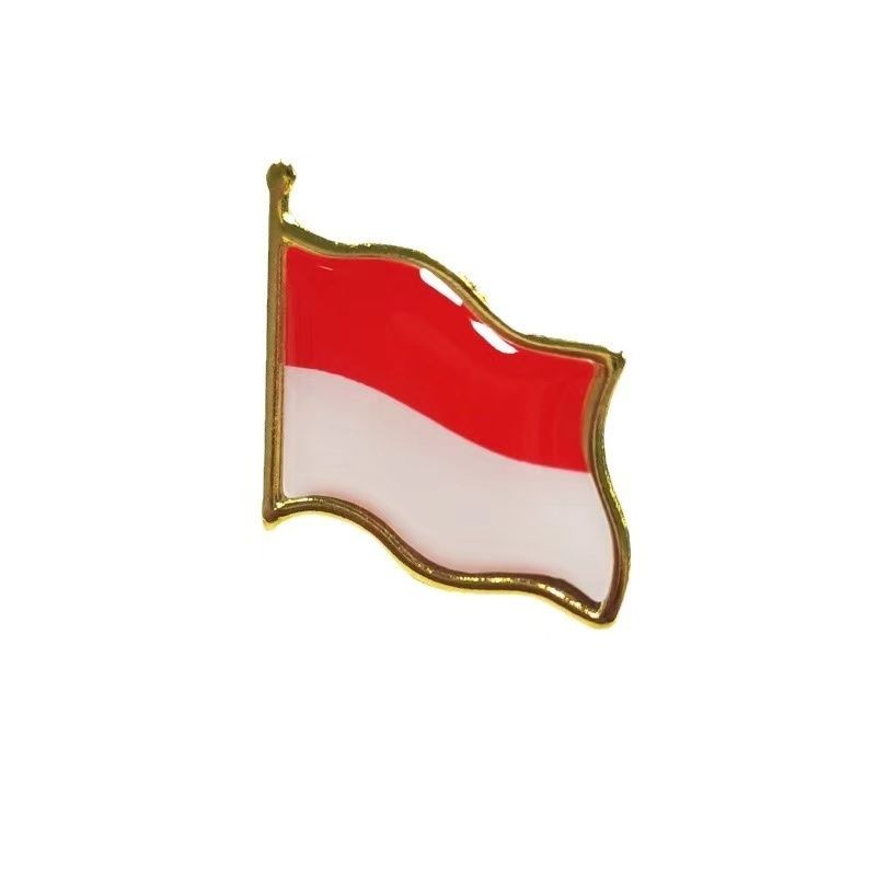 Jual Pin Bendera Indonesia Pin Bendera Merah Putih Pin Bendera Berkibar ...