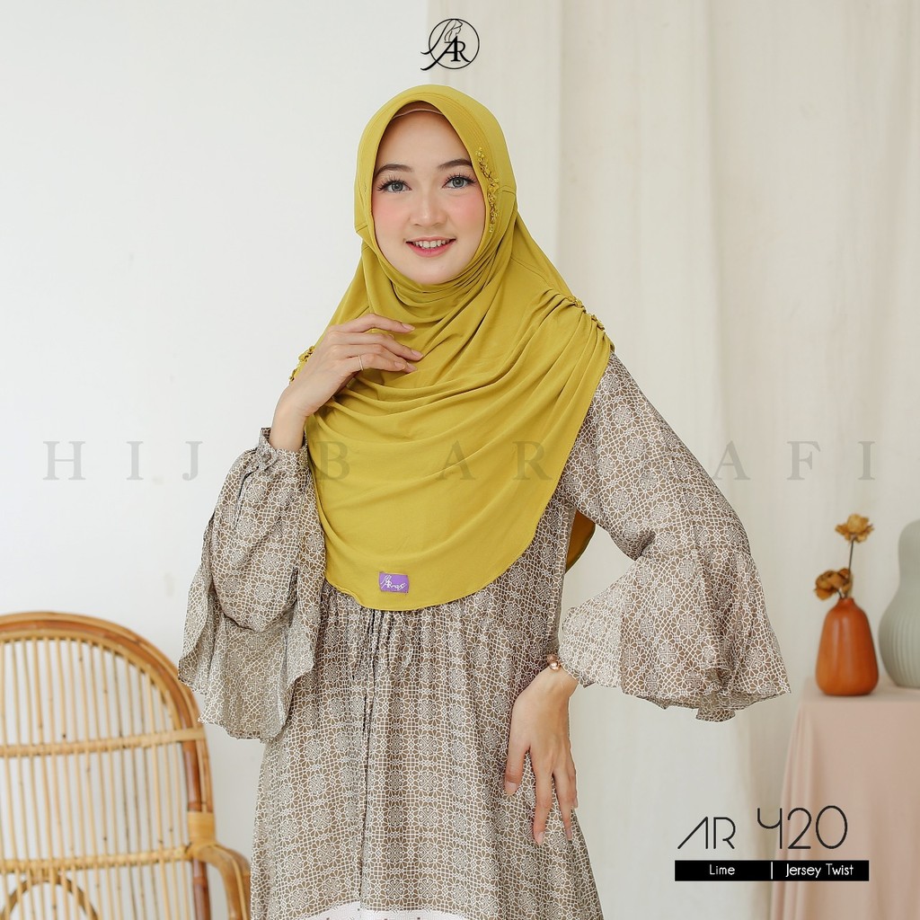 Jual PROMO Hijab Arrafi Terbaru 2021 Original Kode Ar 420/ Jilbab Hijab ...