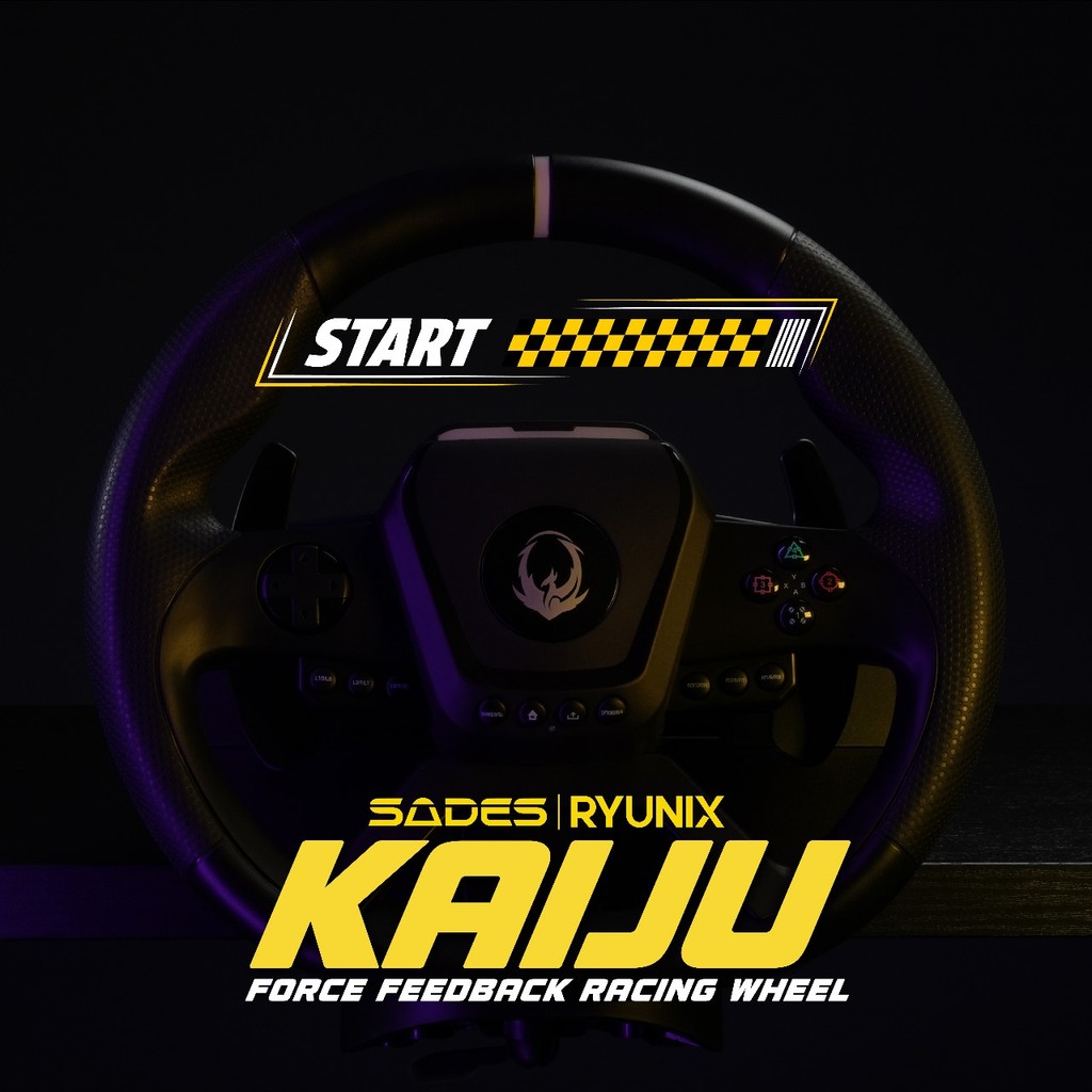 Jual Sades Ryunix Kaiju Force Feedback Driving Racing Wheel XR1 Setir ...