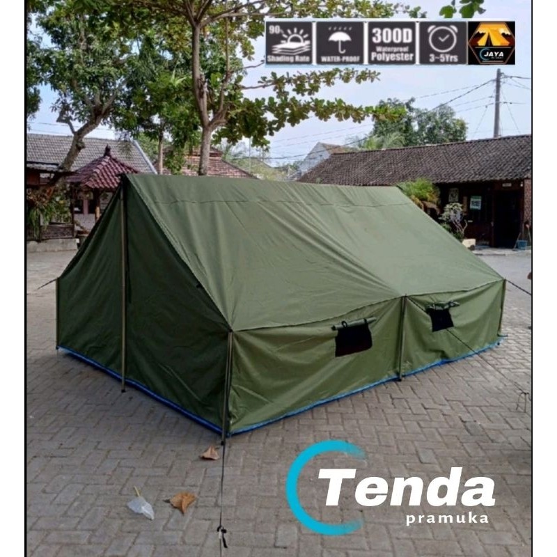 Jual TENDA REGU PRAMUKA UKURAN 3x4 BAHAN D300 FULL SET ,2 Pintu ,4 ...