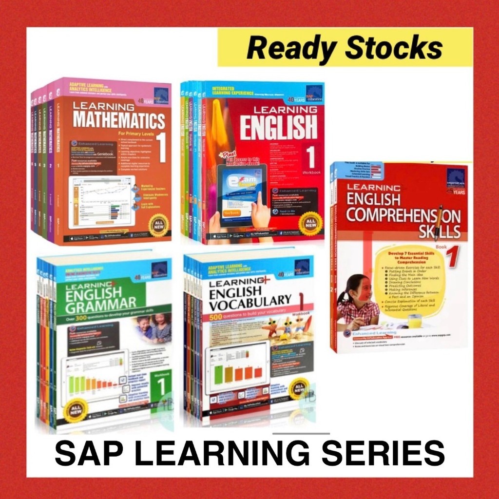 Jual SAP Learning English / Grammar / Vocabulary Workbook 1/2/3/4/5/6 ...