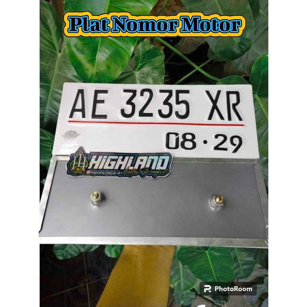 Jual Variasi motor CUSTOM Stiker PLAT NOMOR baut tanam FREE LIST STIKER ...