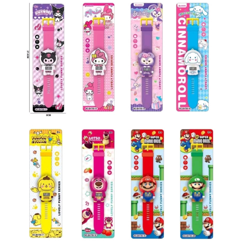 Jual Jam Tangan Mainan Anak-anak Kartun Lucu Kuromi Melody Mainan Tiga ...