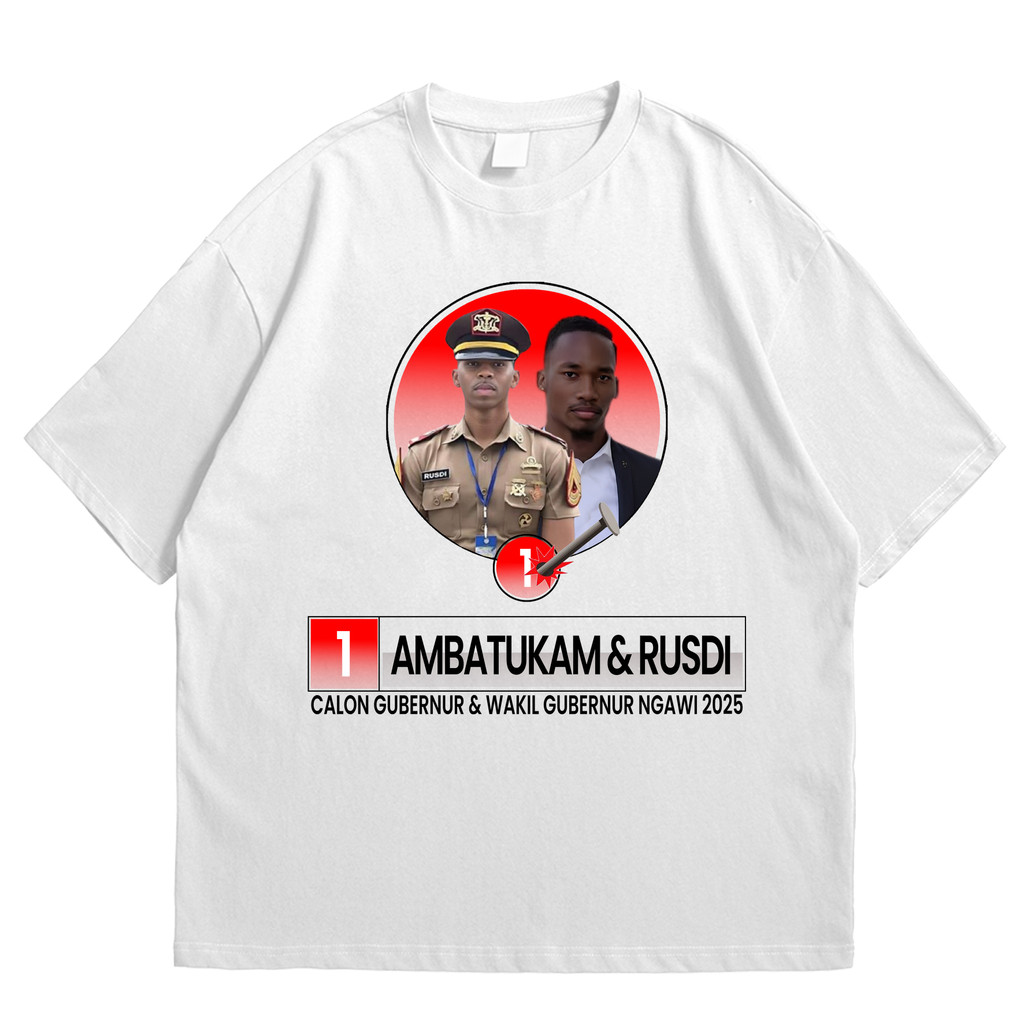 Jual Kaos Ambatukam Rusdi Caleg Ngawi JMK48 - Kaos Meme Stiker - Unisex ...