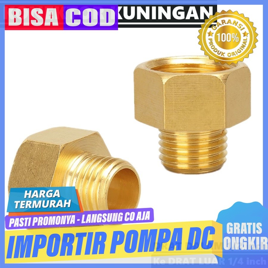 Jual Konektor reducer dari 1/2 inch drat dalam ke 1/4 inch drat luar ...