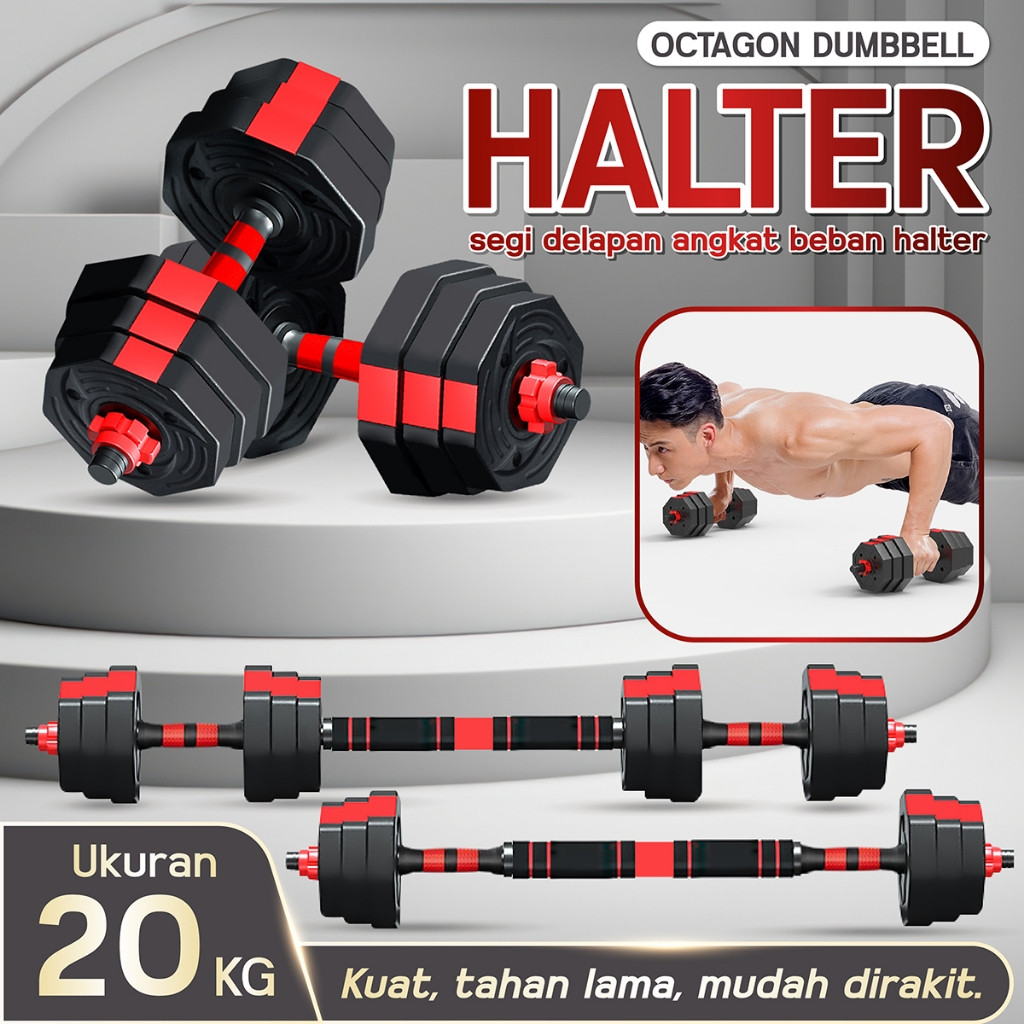 Jual Better Sport Dumbbell barbell Set 20Kg Alat Olahraga Beban Angkat ...