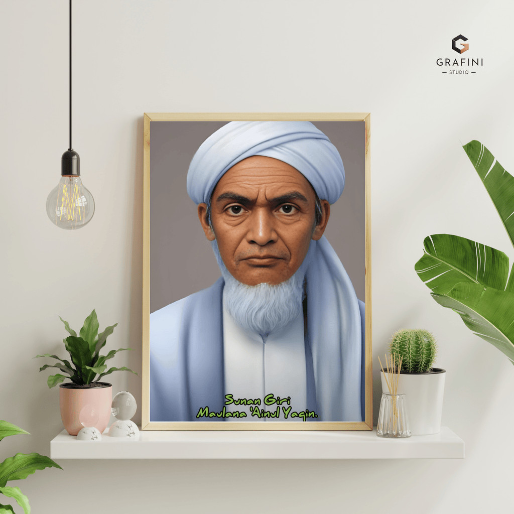 Jual Foto & Figura Sunan Giri Syarif Muhammad 'Ainul Yaqin Ukuran A4 ...