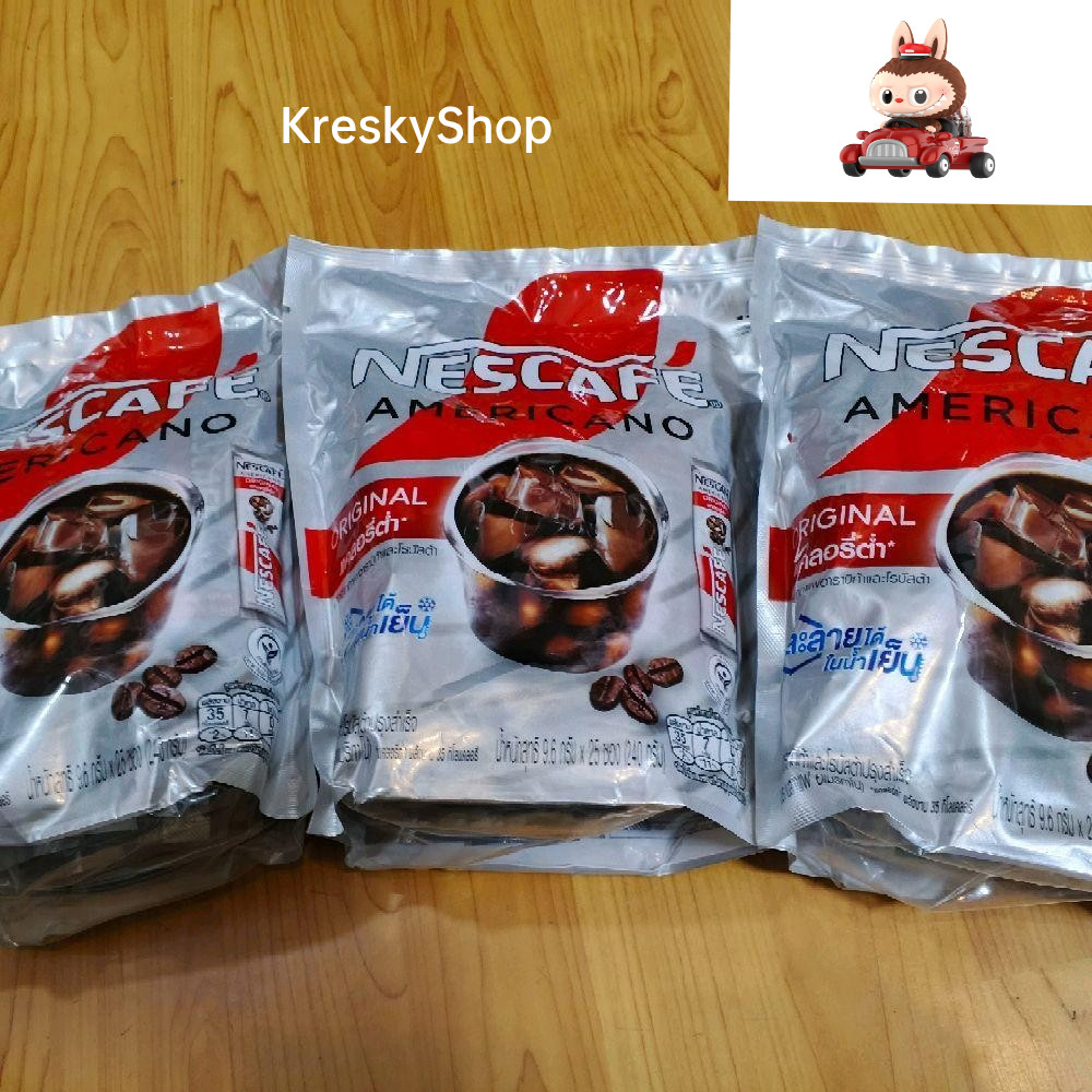 Jual Nescafe Thai Americano Original. 1 pak isi 25 sachet. Ada Gula nya ...