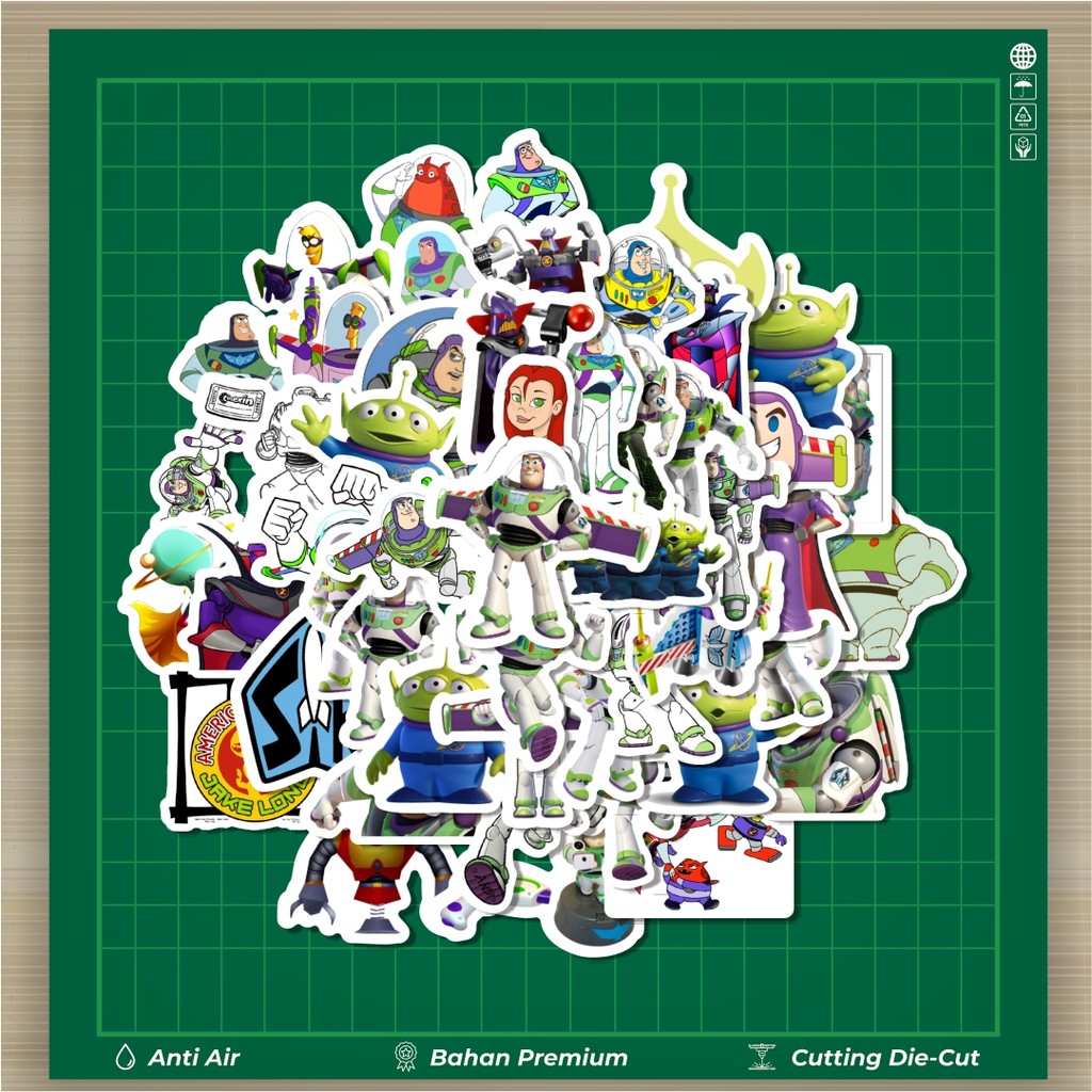 Jual HOT 50 PCS STIKER Sticker Kartun Buzz Lightyear of Star Command ...