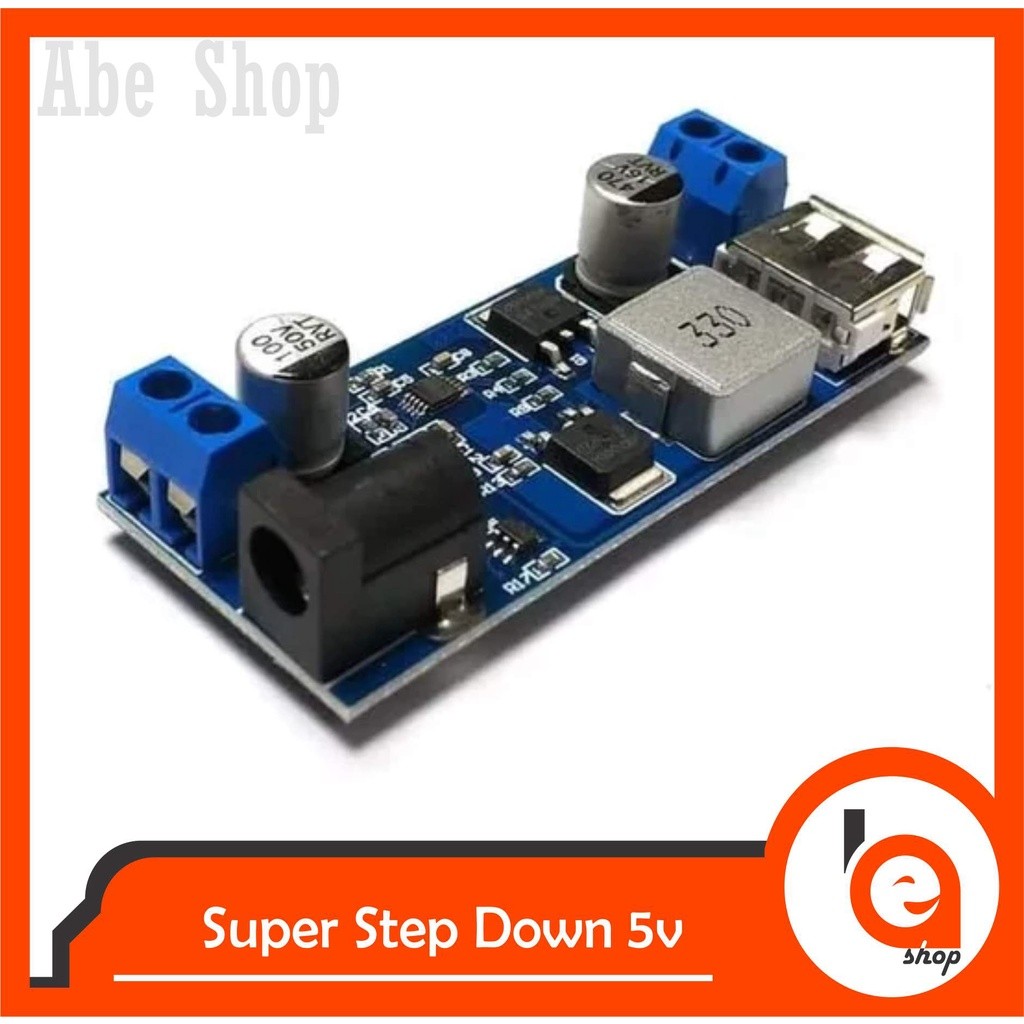 Jual Abe Super Step Down 5V Stepdown Buck Converter 9-36v 12v to 5V DC ...