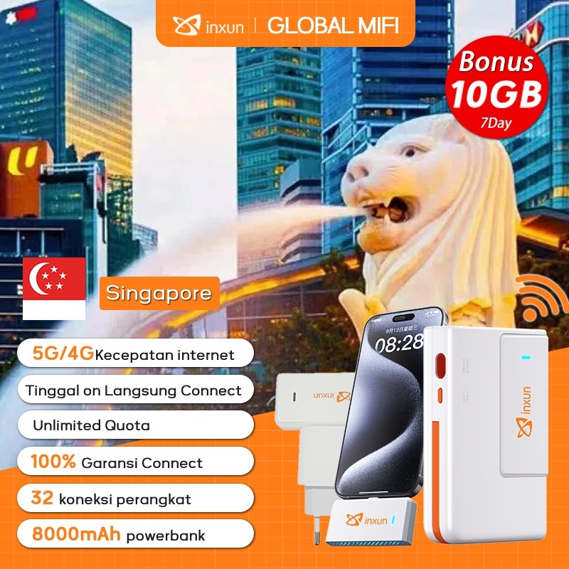 Jual [Singapura Package] Xinxun G6 Global MiFi Wireless Charger + Powerbank BONUS 10 GB Modem ...