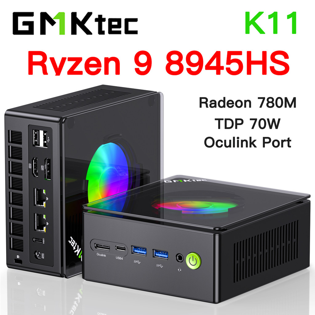 Jual GMKtec K11 AMD Ryzen 9 8945HS MINI PC DDR5 5600Mhz PCIE4.0 SSD ...