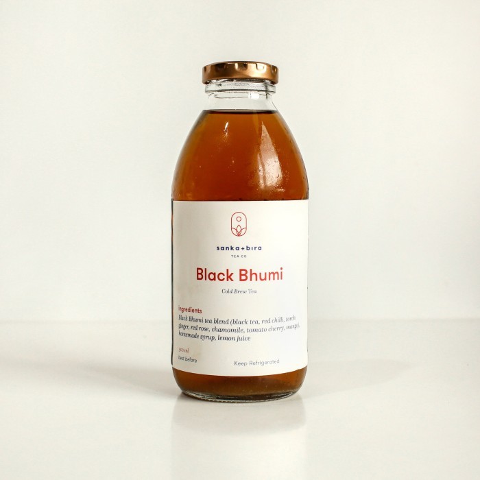 Jual Cold Brew Tea Black Bhumi Sanka+Bira - Minuman Teh Botol 500ml ...
