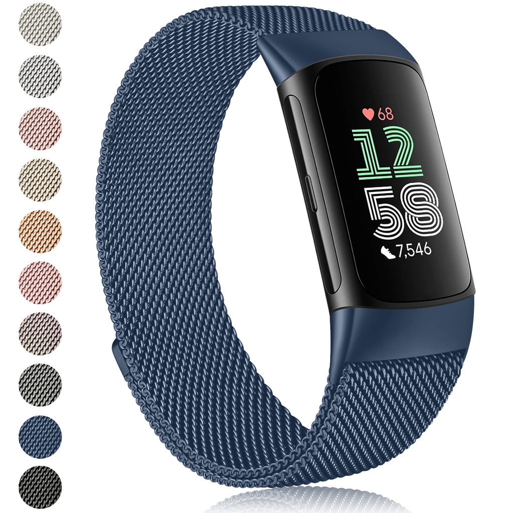Jual Magnetic Strap For Fitbit Charge 6 Watch Band Replacement Metal ...