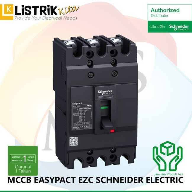 Jual MCCB/NFB SCHNEIDER ELECTRIC EZC100B 3P 30A 7,5KA/415VAC - EZC100B3030 | Shopee Indonesia