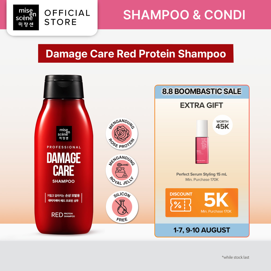 Jual mise en scene Damage Care Red Protein Shampoo 200 ml - Shampo ...
