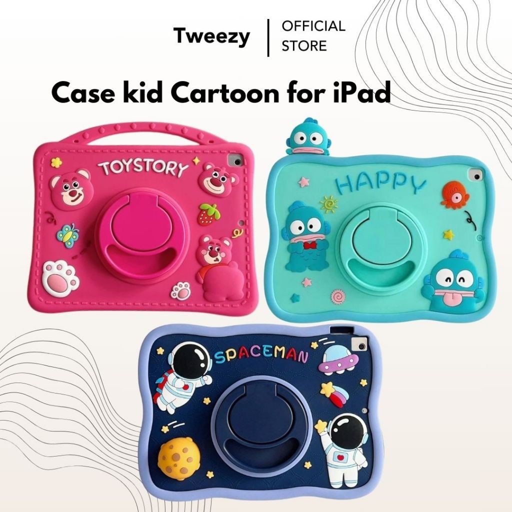 Jual Terlaris Case Karakter Lucu Ipad Gen 10 10.9" Mini 1 2 3 4 5 6 8.3 ...