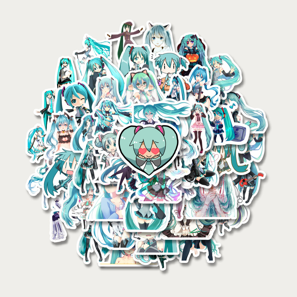 Jual Sticker Pack Stiker Music Series Hatsune Miku Mix 4 | Sticker ...