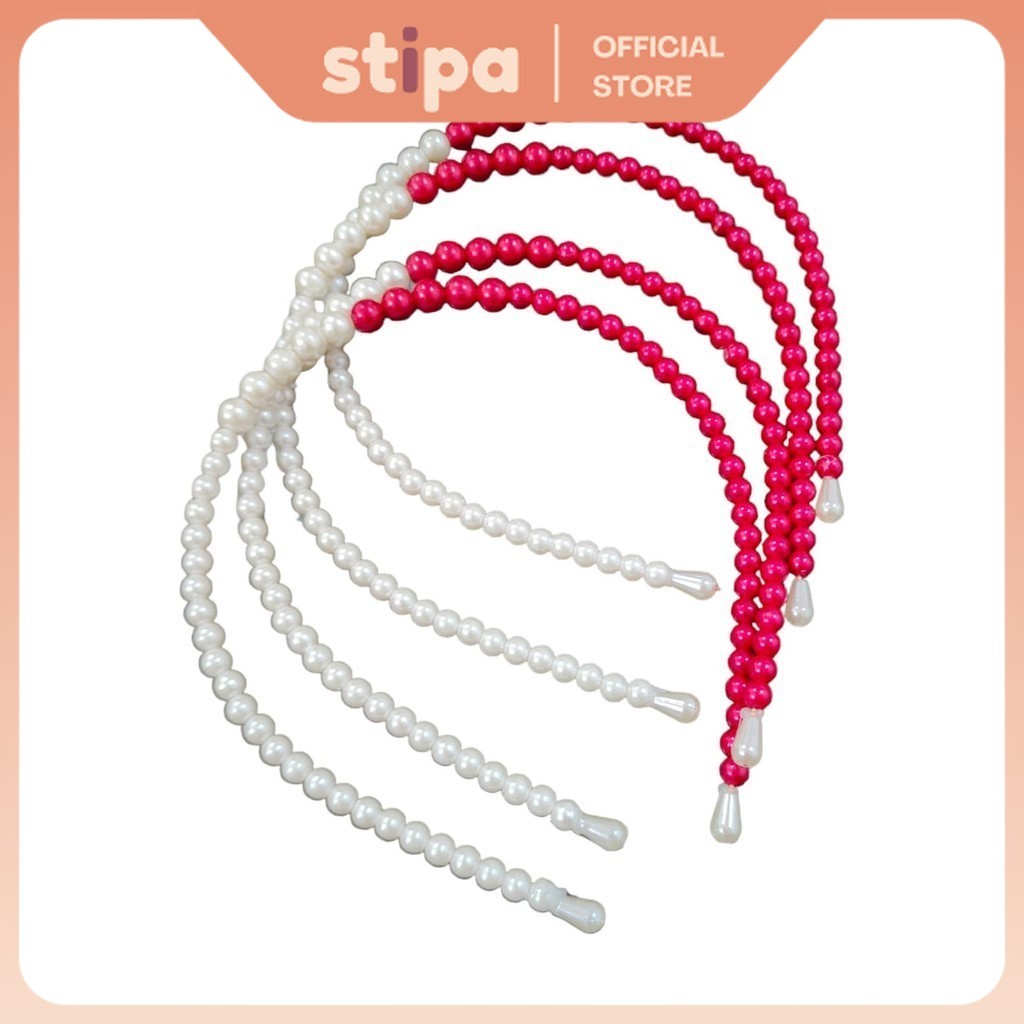 Jual STIPA Bando Mutiara Merah Putih Aksesoris Rambut HUT Kemerdekaan ...