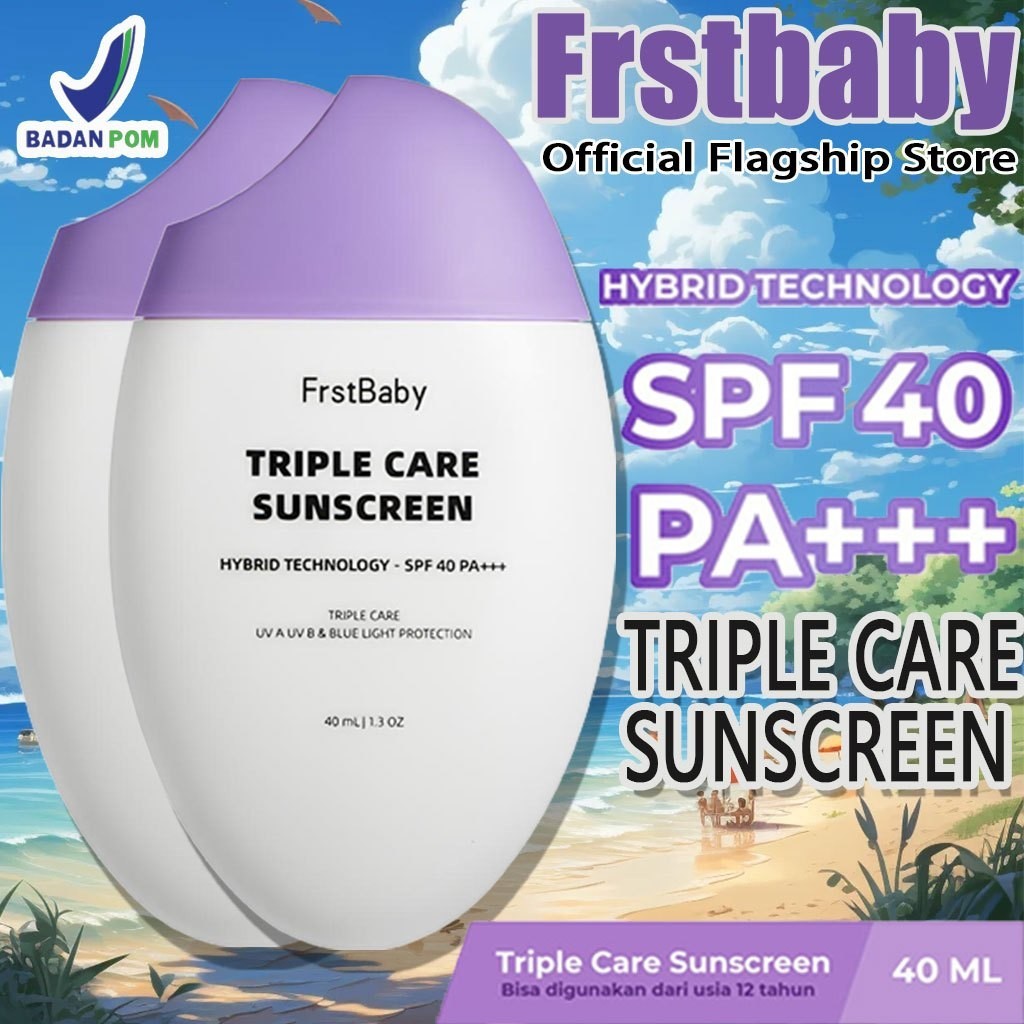 Jual Frstbaby Triple Care Sunscreen SPF 40 PA+++ UVA UVB 40ML Light ...