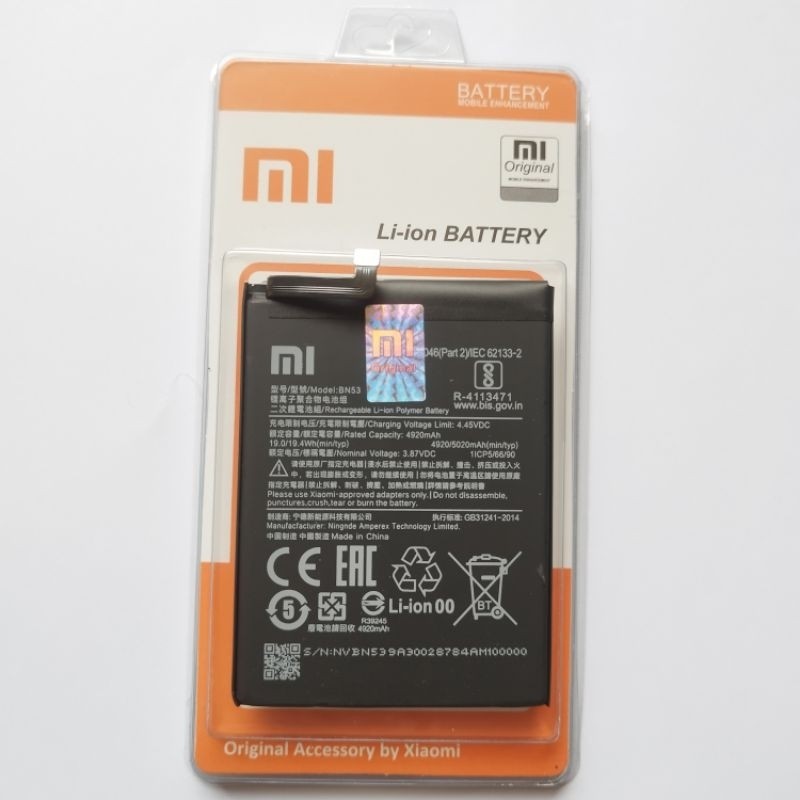 Jual Baterai XIAOMI REDMI NOTE 9 PRO / NOTE 10 PRO 4G BN-53 Original ...