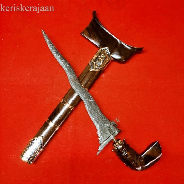 Jual Keris Patrem Bugis / Melayu Warangka Bahan Kayu Sono Keling ...