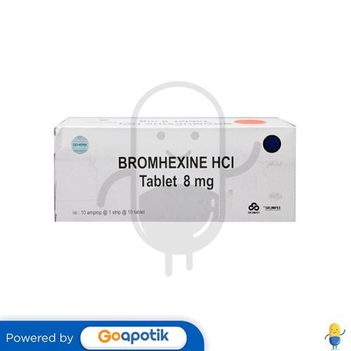 Jual Bromhexine Hcl Erlimpex 8 Mg Box 100 Tablet | Shopee Indonesia