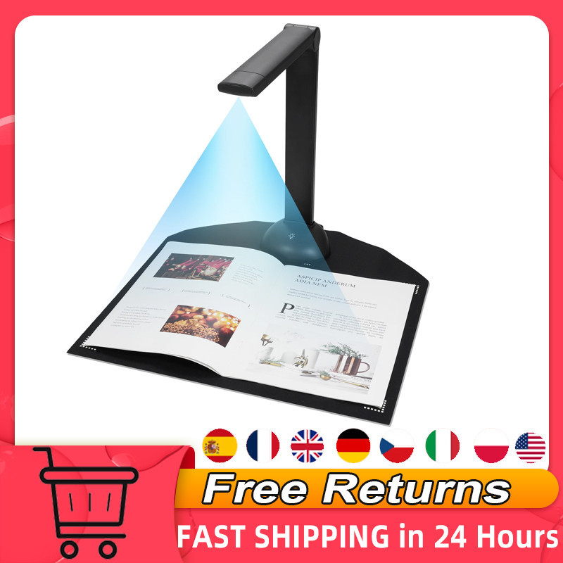 Jual Document Camera Book Scanner A3 A4 Size with LED Fill Light HD16 ...