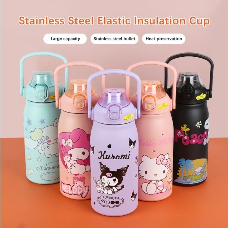 Jual 1200ML Cangkir Botol Termos Botol Karakter Lucu Minum Stainless ...