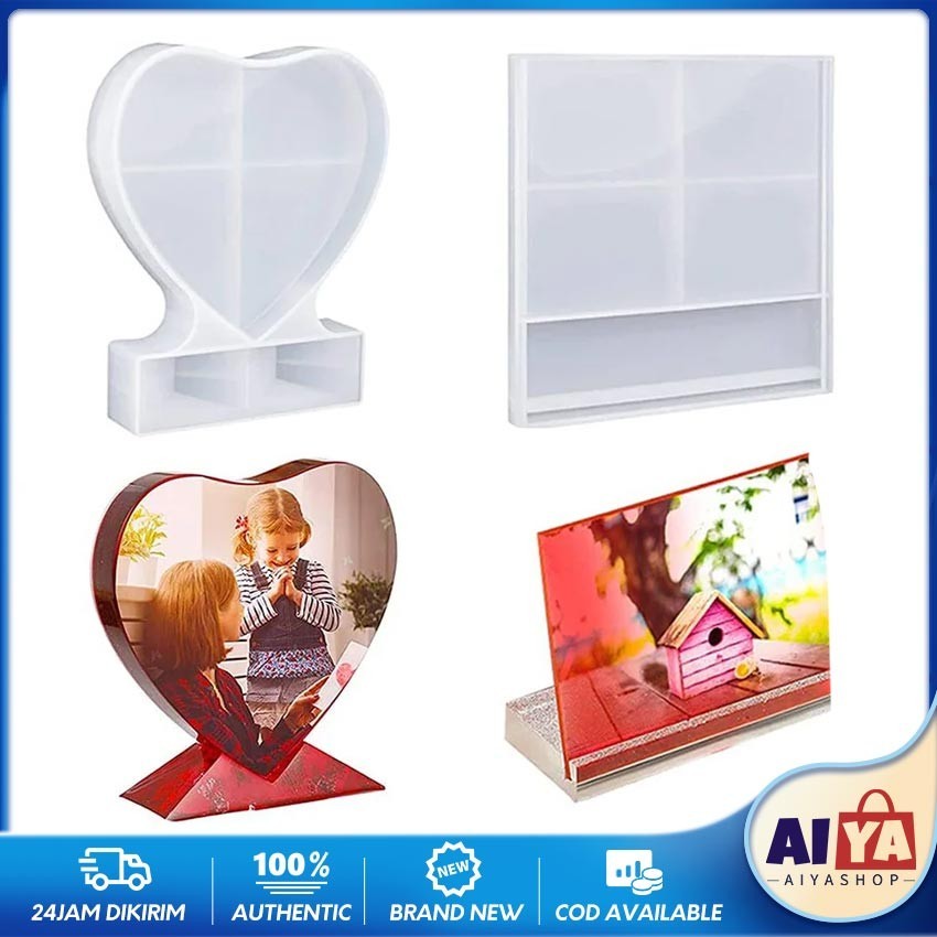 Jual Cetakan Resin Bingkai Foto Bentuk Hati Untuk Dekorasi / Cetakan ...