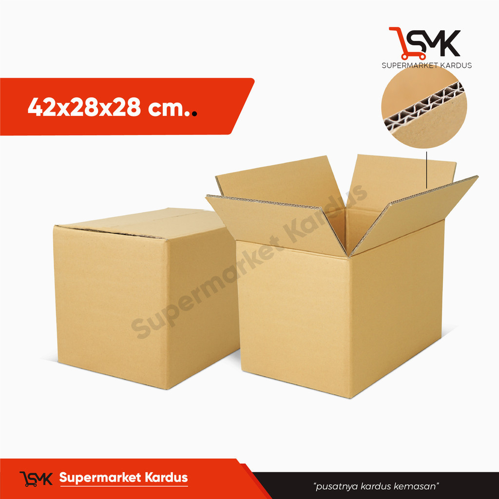 Jual Box Double Wall 42x28x28 cm. Box/Karton/Kardus/Kotak/Normal/Amdk ...
