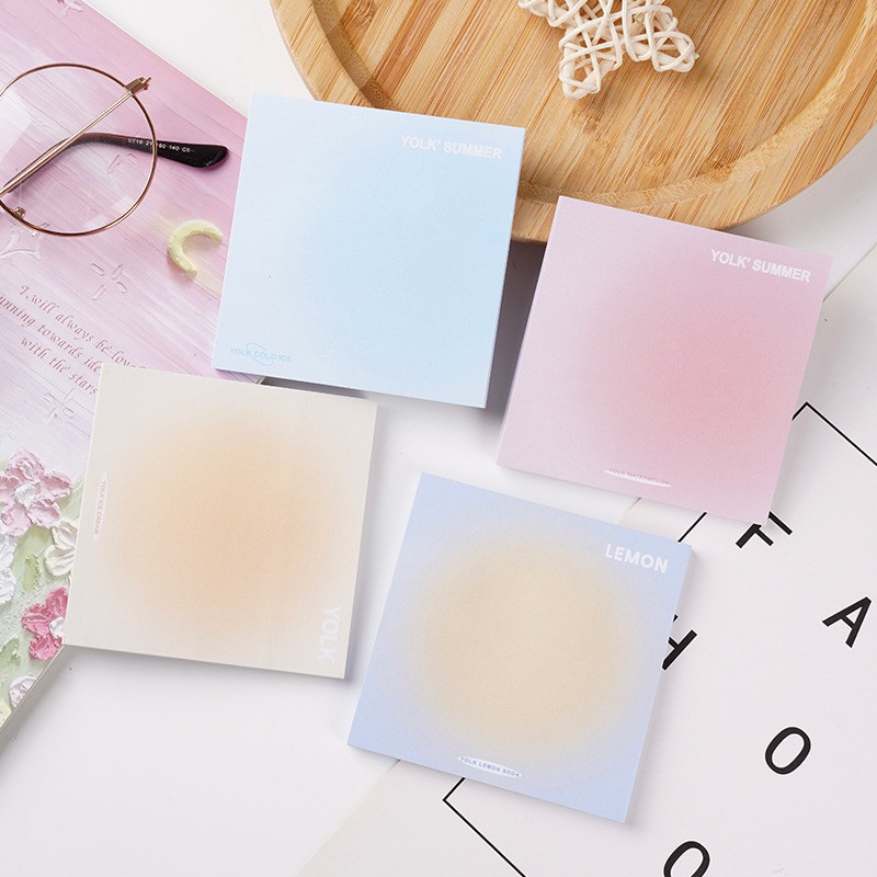 Jual Sticky Note Motif Gradasi Isi 50 Lembar Memo Mini Catatan Tempel ...