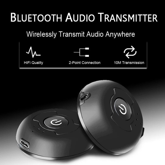 Jual Multipoint Bluetooth Audio Transmitter Connect 2 Output Headphone ...