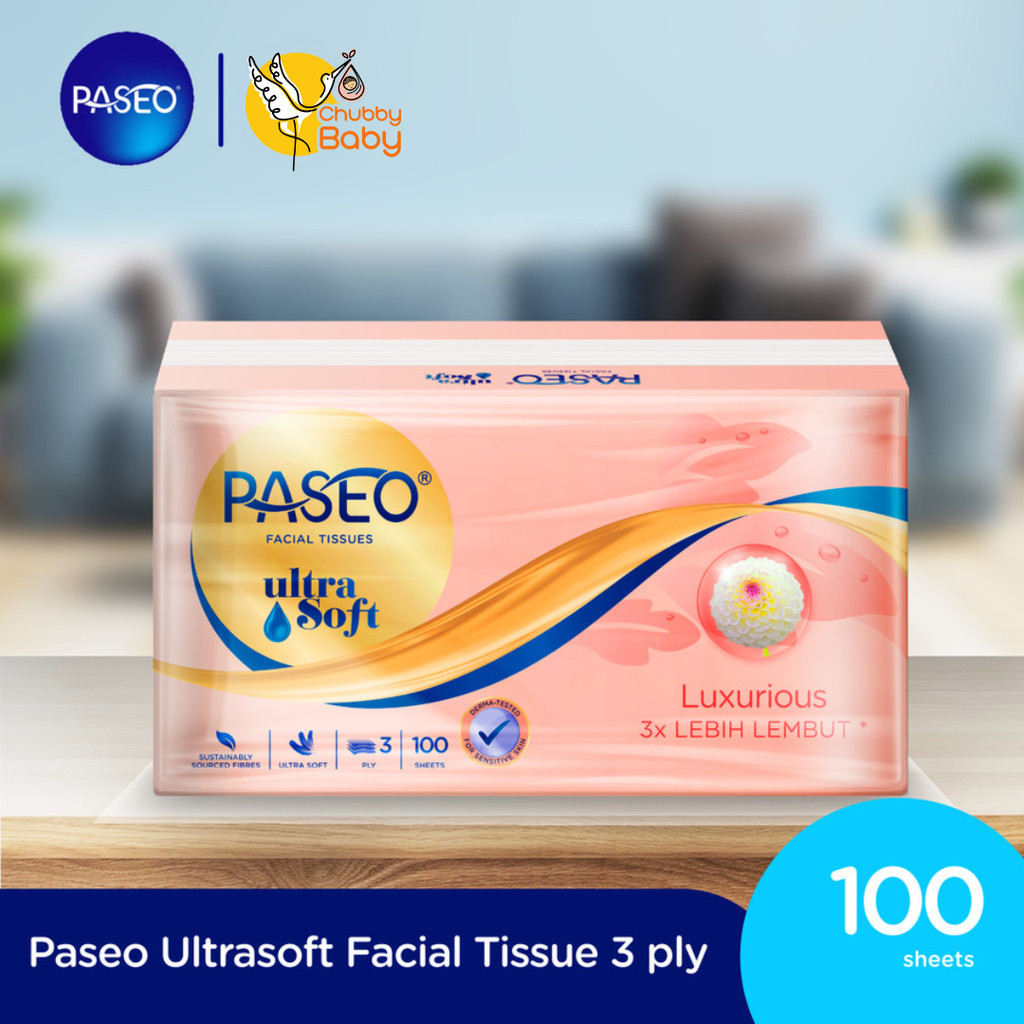 Jual Paseo Ultra Soft Tissue Wajah Soft Pack 100 Sheets | Shopee Indonesia