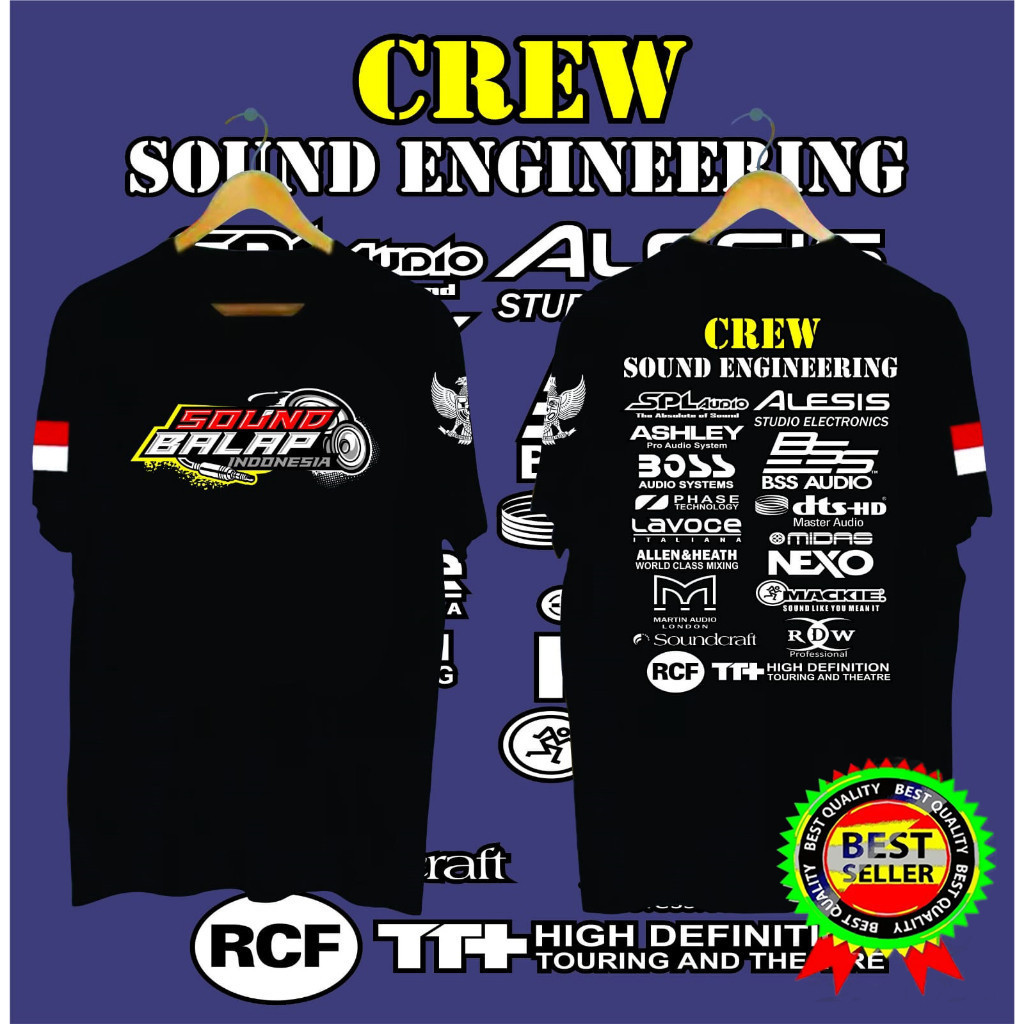 Jual KAOS PRIA CREW SOUND BALAP INDONESIA | SIMPLE, DINAMIS, DAN ...