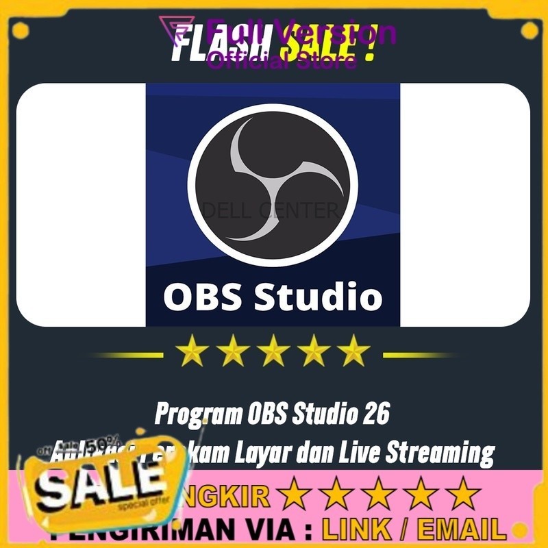 Jual Beli 2 Gratis 1 Program OBS Studio 26 Aplikasi Perekam Layar dan Live Streaming Lifetime ...