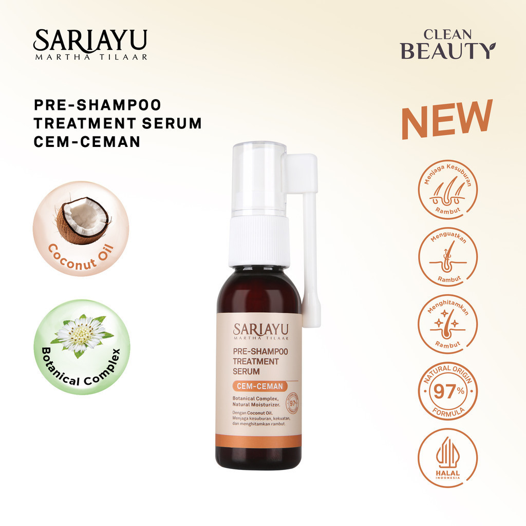Jual Sariayu Pre Shampoo Treatment serum Cem Ceman 30 ml | Shopee Indonesia