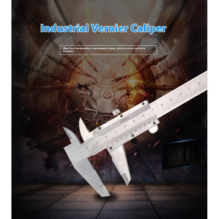 Jual Premium Vernier Caliper 0-150MM Carbon Steel Material 1mm ...